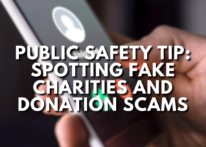 Public Safety Tip: Spotting Fake Charities and Donation Scams | Florida ...